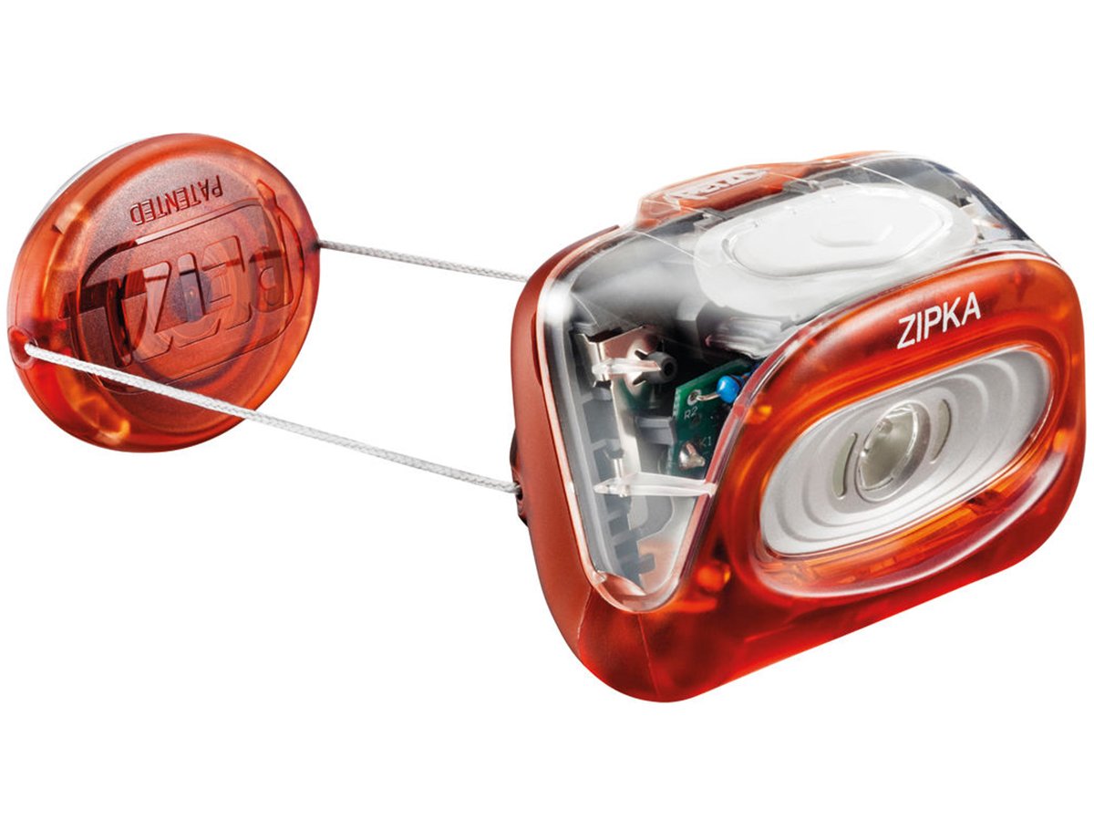 Petzl Classic ZIPKA LED Headlamp with Retractable Cord - 100 Lumens ...