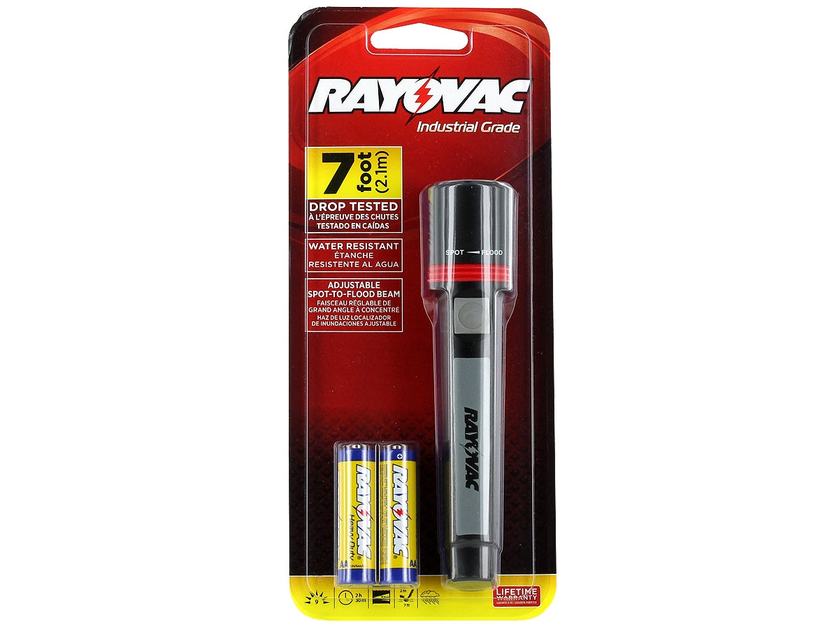 Rayovac Industrial Extreme Adjustable Beam Flashlight - 9 Lumens - Inc ...