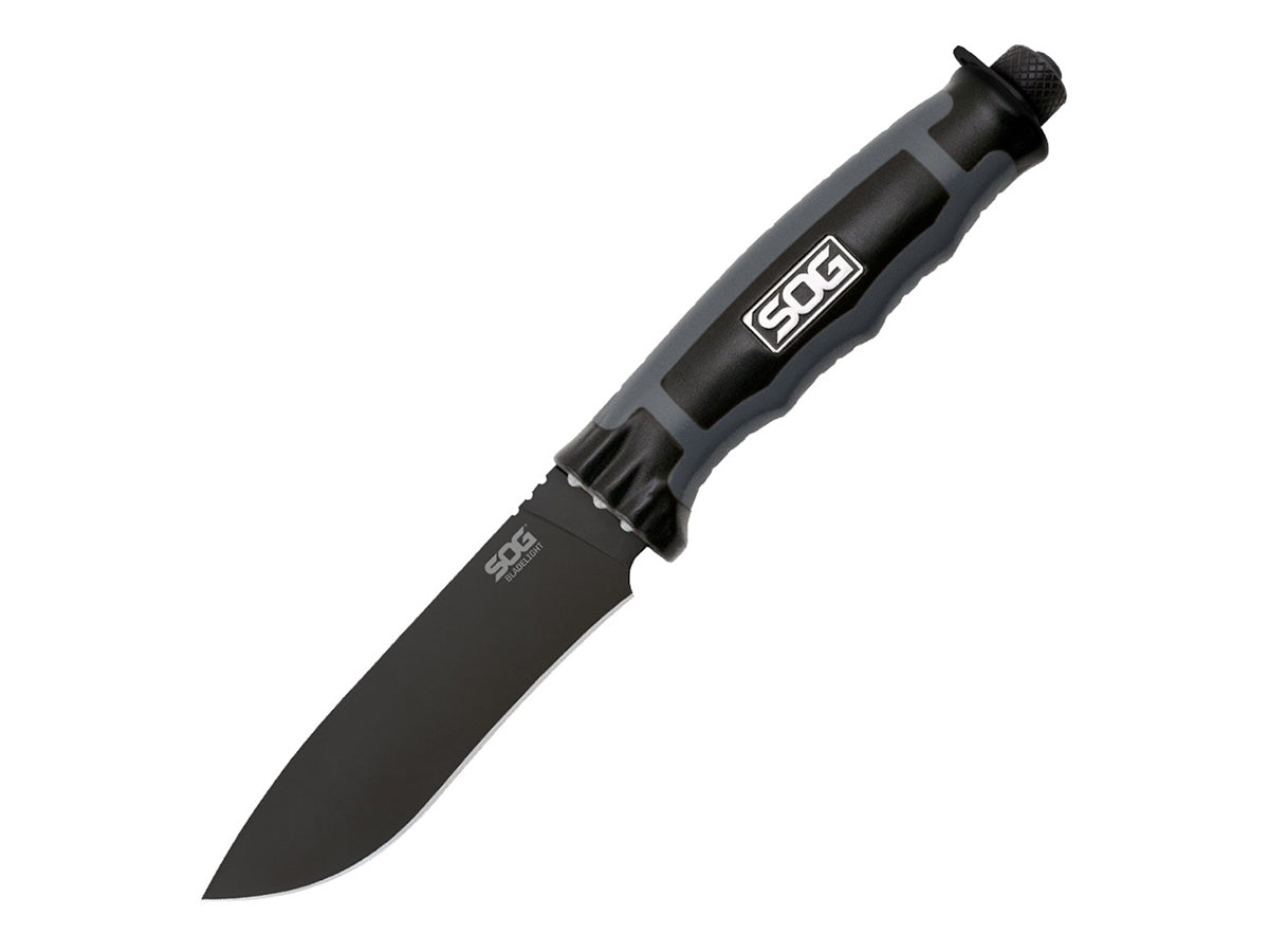 SOG Bladelight Tactical Fixed Blade Knife with Light - 4.5-inch Straig ...