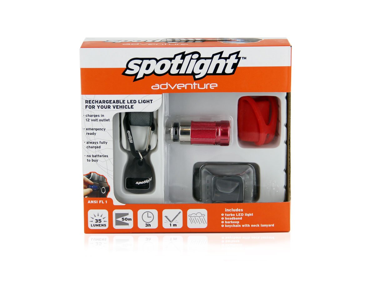Spotlight Adventure Kit with Spotlight Turbo LED Flashlight and Keycha ...
